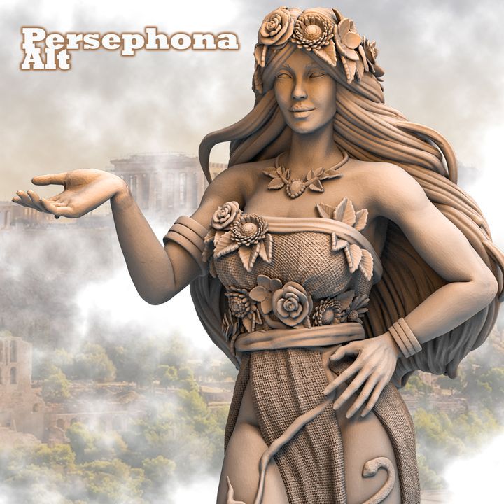 3D Printable Persephone 1:12 with and without vaze by LUCIUS3D